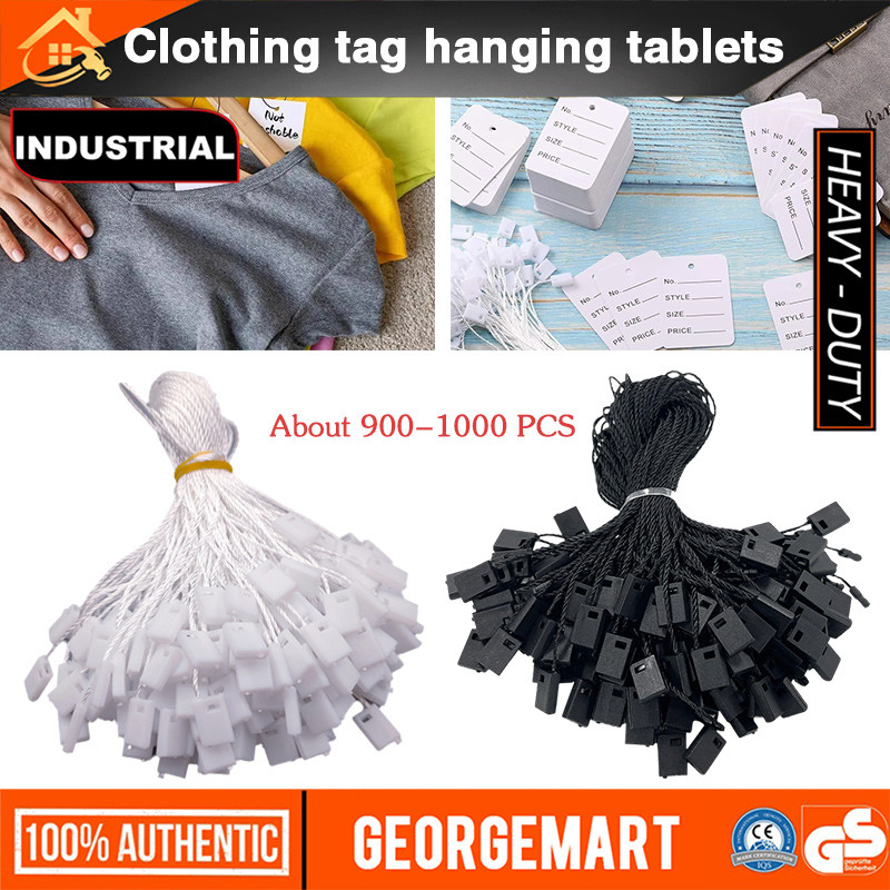 1000Pcs Hang Tag Nylon String Snap Lock Pin Loop Fastener Hook Ties ...