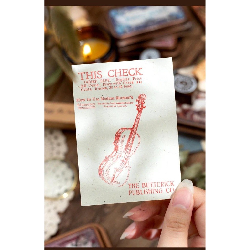 JIANWU Medieval Legend Series Vintage Material Collage Colorful Metal ...