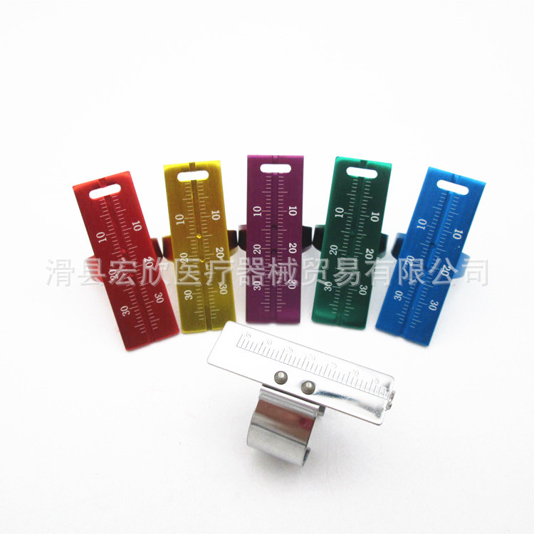 Stainless Steel Color Ring Ruler Ring Ruler Root Tube Length Measuring ...