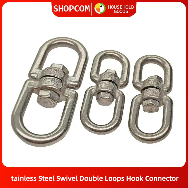 Double Ended Swivel Eye Hook 304 Stainless Steel Eye to Eye Swivel ...