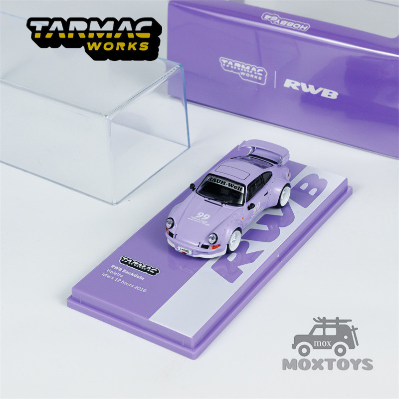 Tarmac Works 1:64 RWB Backdate Violetta idlers 12 hours 2016 Purple ...