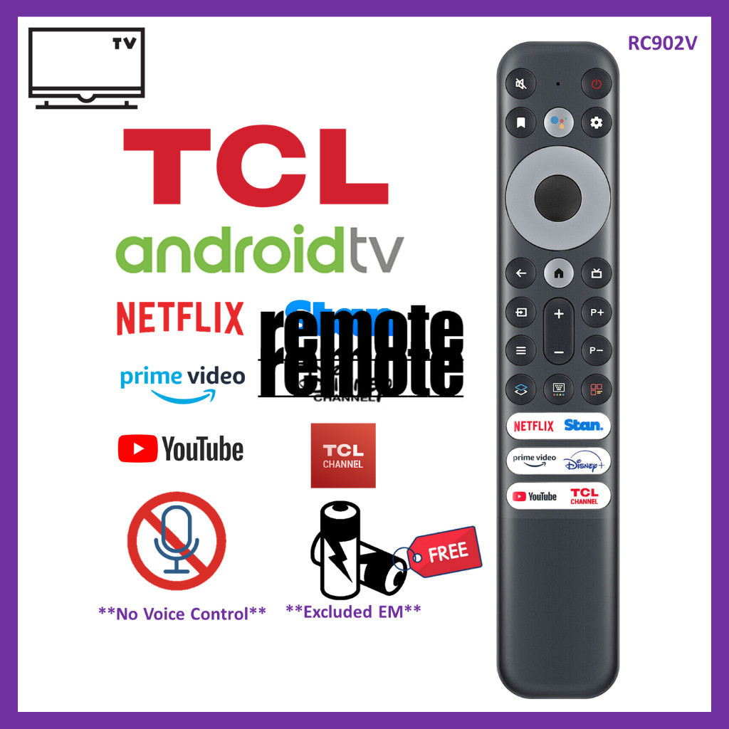 Suitable for TCL Android TV LED QLED 4K UHD Smart TV Remote Control ... Suitable for TCL Android TV LED QLED 4K UHD Smart TV Remote Control ...