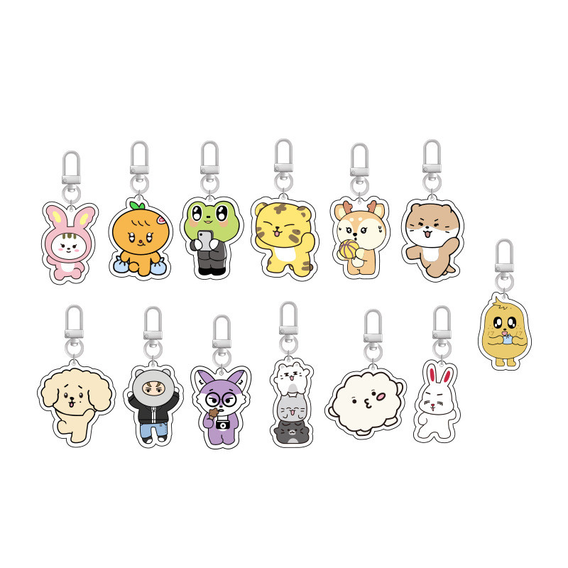 Kpop Idol Seventeen Keyring Cute Cartoon Miniteen JEONGHAN WONWOO ...