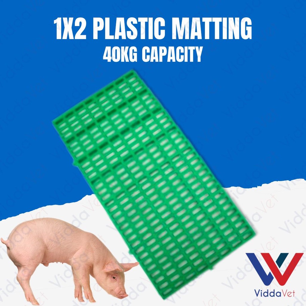Viddavet Plastic Animal Mattings 1x2 color green for pigs for dogs ...