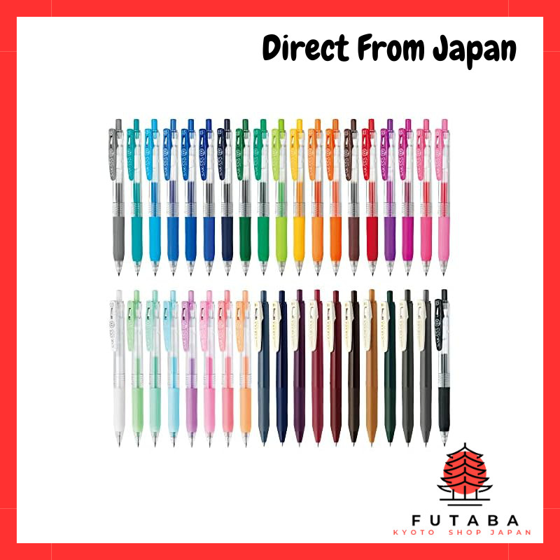 ZEBRA Sarasa Clip Gel Ballpoint Pen 0.5mm - 38 Colors JJ15-38C-AZ ...
