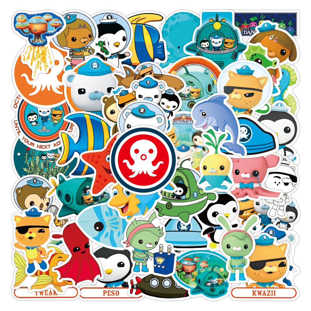 50 pcs The Octonauts Cartoon Waterproof PVC Stickers | Shopee Philippines