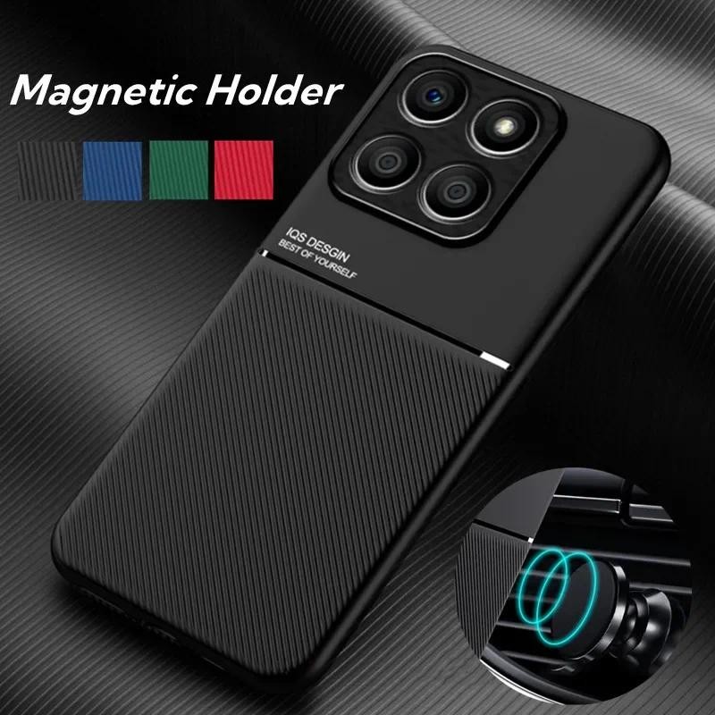 For Honor 200 Smart X7C Case Ultra-thin Magnetic Texture Leather Case ...