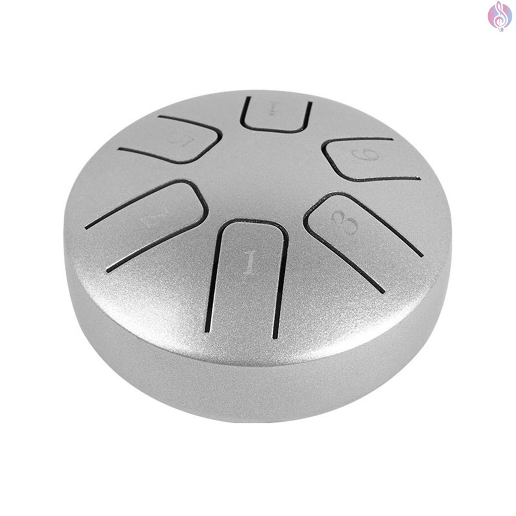 6 Notes 3.8-inch Mini Steel Tongue Drum Hand Pan Drum Zen Drum ...