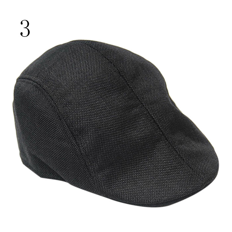 Marbit Mens Vintage Herringbone Flat Cap Peaked Racing Hat Beret ...