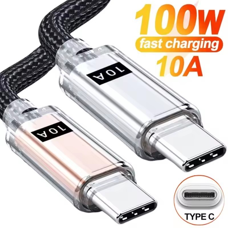 10A 120W USB Type C Fast Charging Data Cable - Support High-speed Data ...