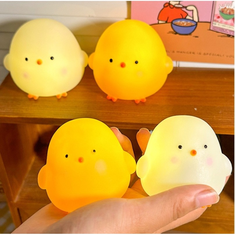 Cartoon Chicken Night Light Cute Bedside Bedroom LED Night Light ...