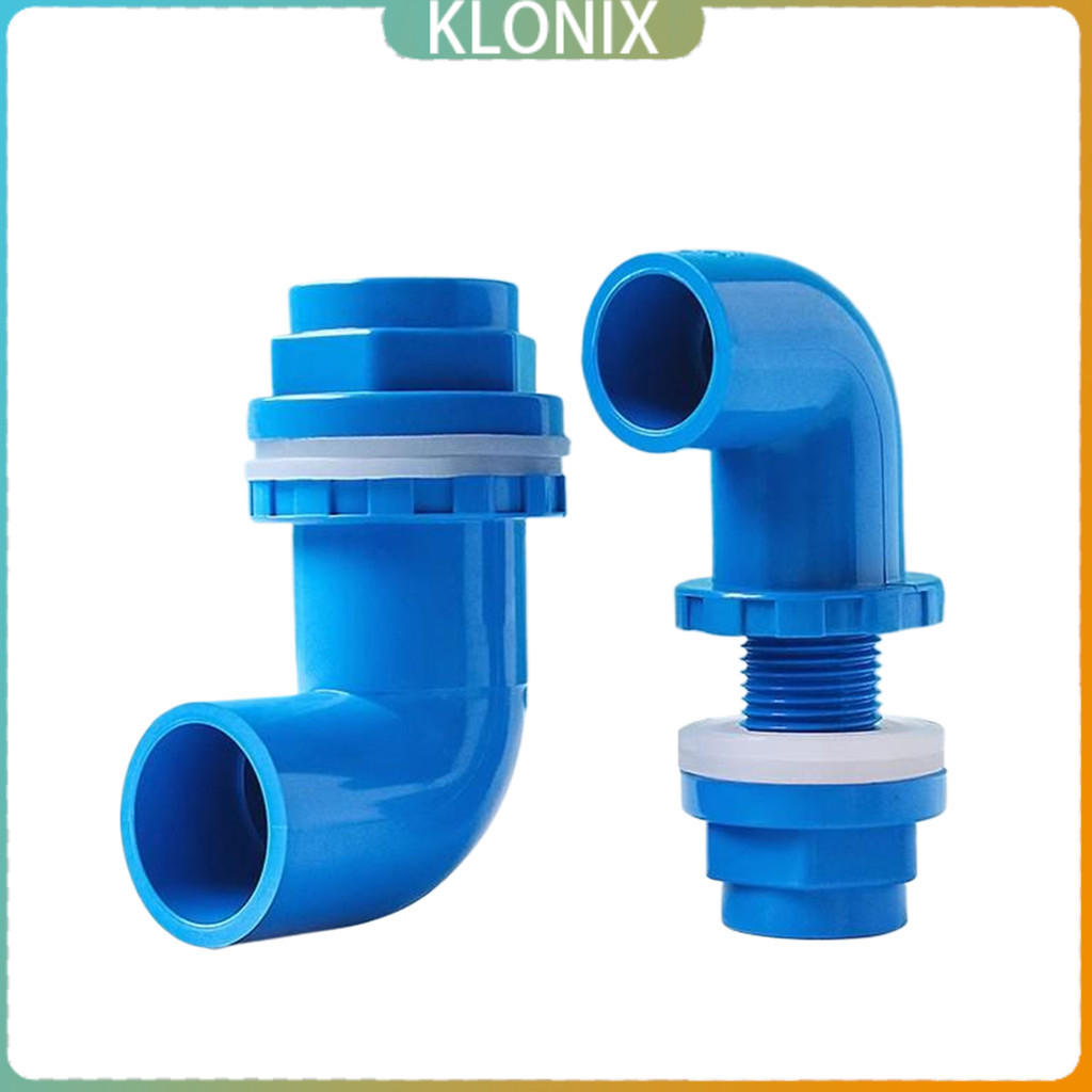Ki PVC Pipe Connectors Fish Tank Drain Joints Irrigation Tube 90 Degree ...