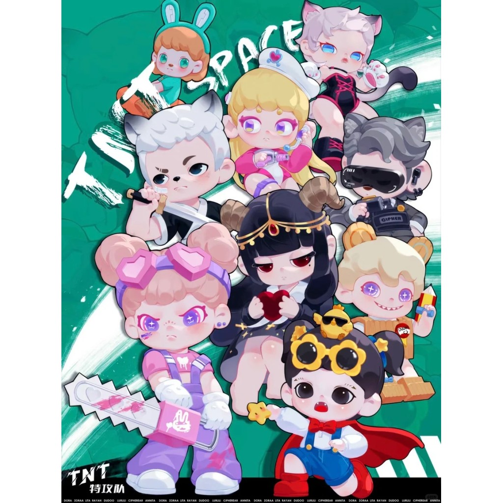 DORA TNT SPACE Special Agent Team Series Handheld Ornaments, Trendy ...