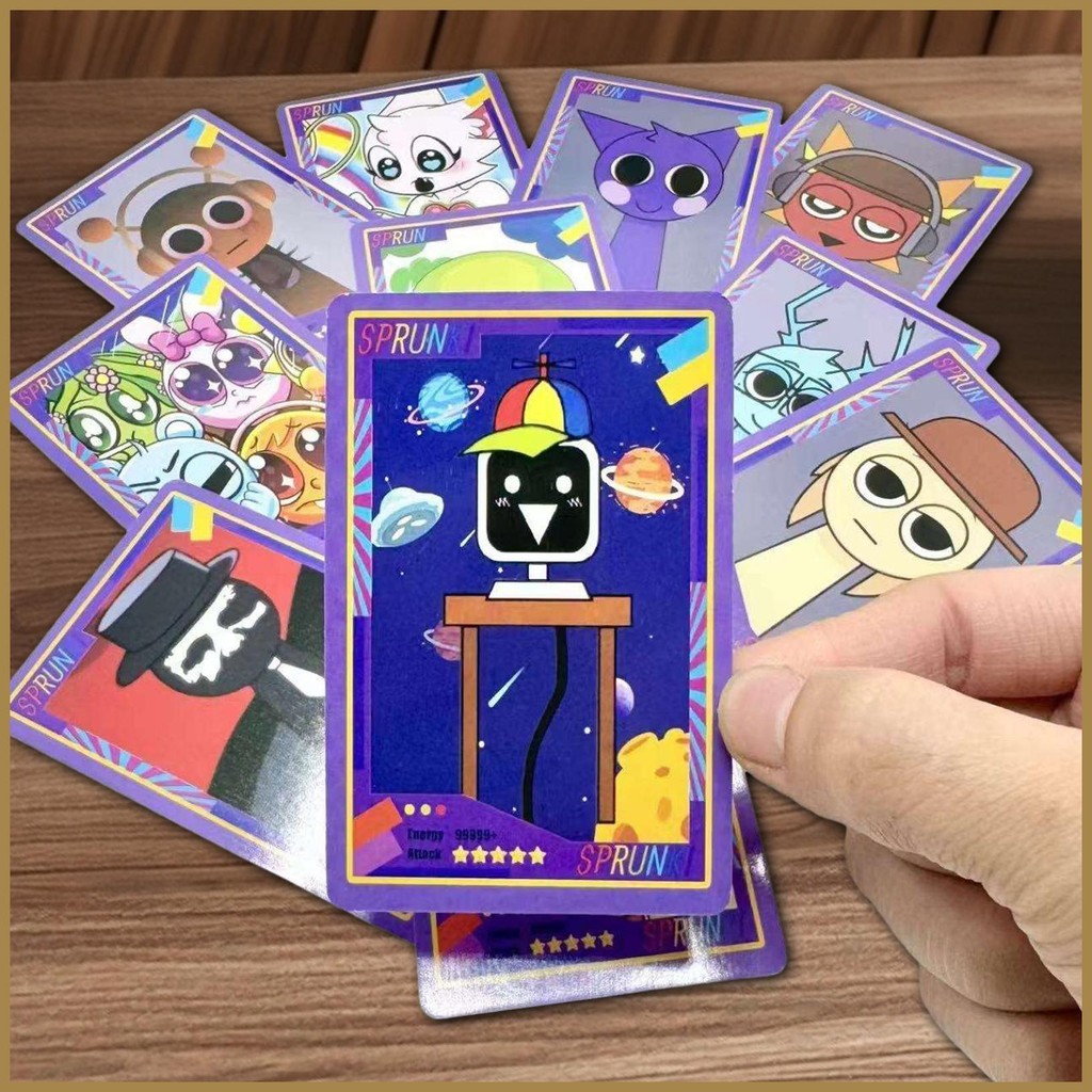 For Sprunki Anime Collectible Cards 54X Collectible Playing Card Anime ...
