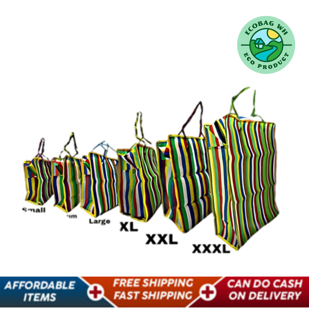 EcobagWH Thick luggage bag/shopping bag /sako bag/nylon bag with 2 ...