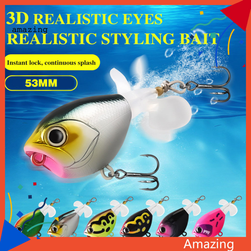 [AM] Natural Swimming Fishing Bait Brightly Colored Fishing Lure ...