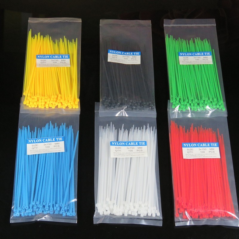 Self-locking nylon cable ties plastic reusable wire ties for home wire ...