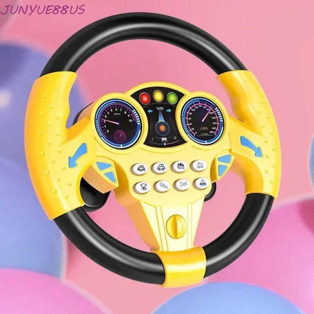 JUNYUE88US Simulation Steering Wheel Toys, 360 ° Rotation Montessori ...
