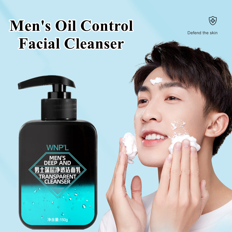 WNPL Men's Oil Control Cleanser Deep Cleansing Remove Blackhead Acne ...