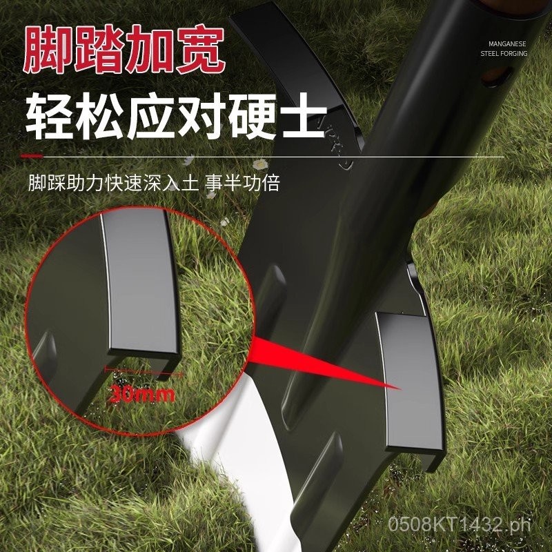 Digging Handle Head Digging Point Shovel Tool for Planting Vegetables ...