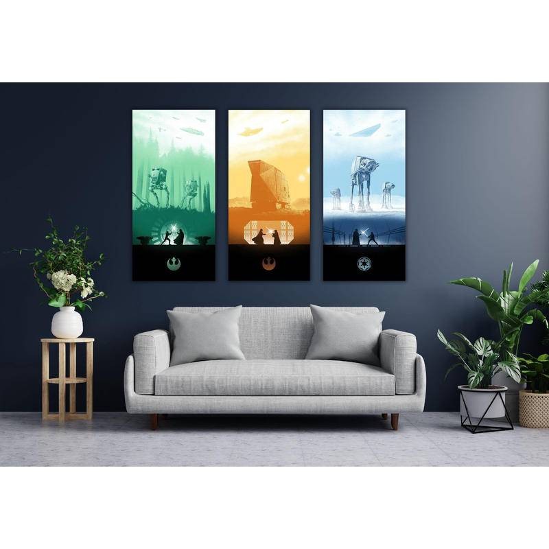 Star Wars The Force Awakens Wall Art Star Wars Wallpaper StarWars ...