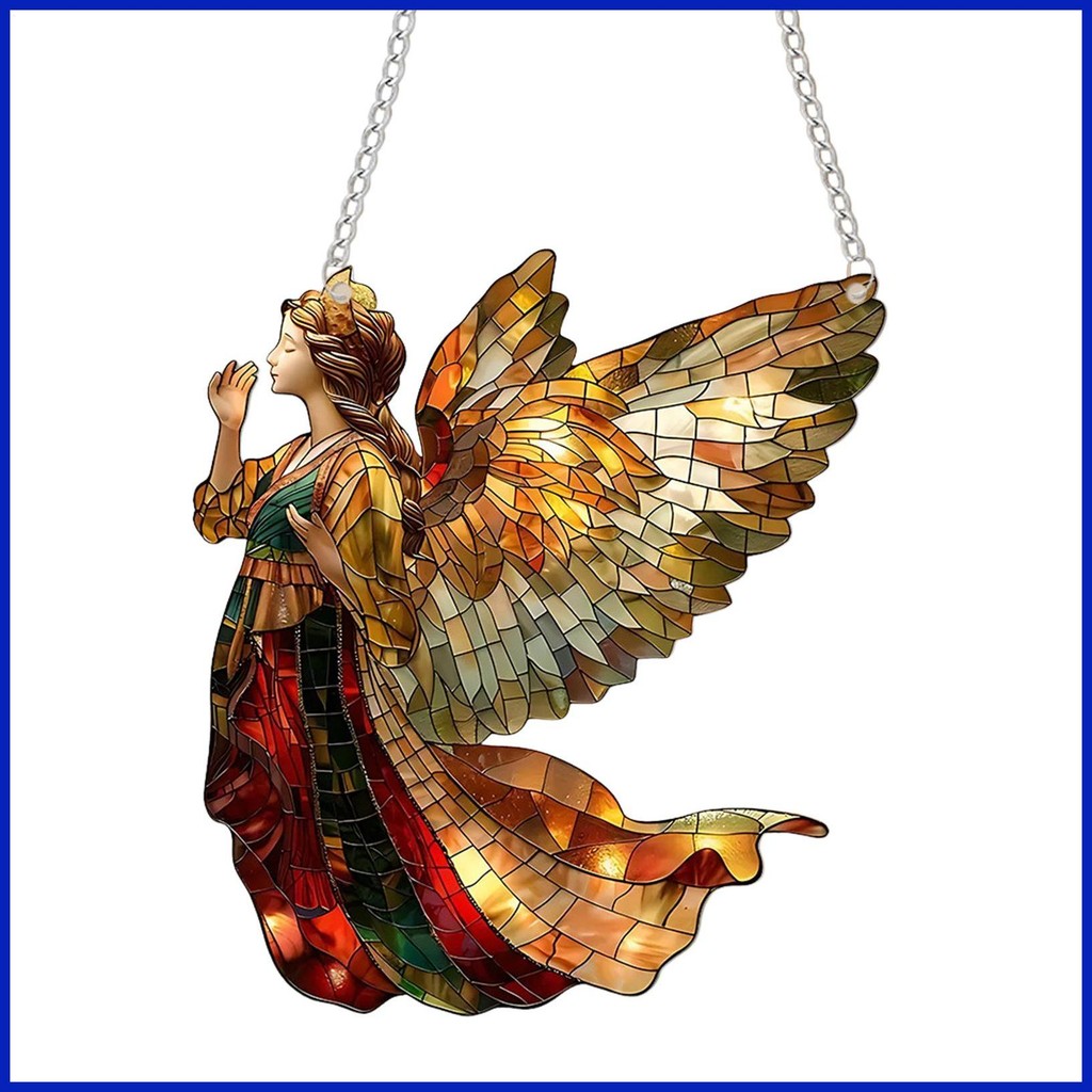 Light Catchers for Window Colorful Angel Girl Wall Pendant Acrylic ...