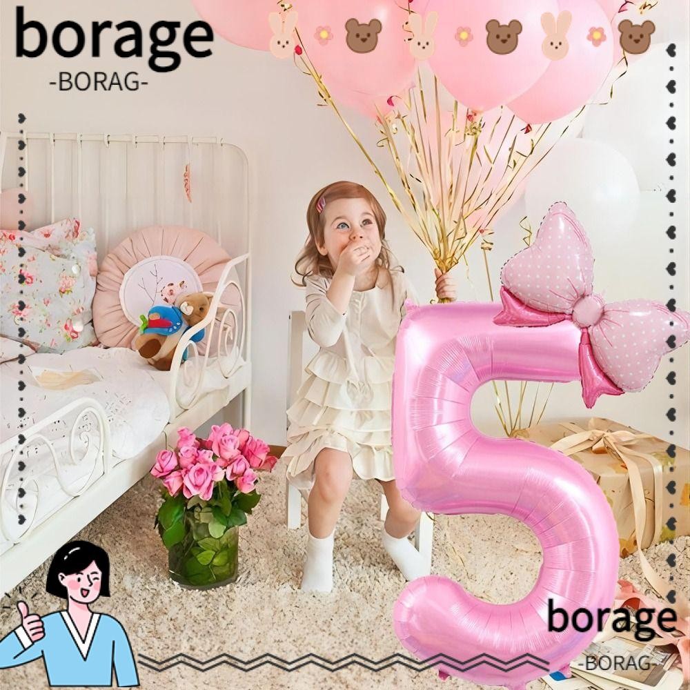 BORAG Birthday Number Ballons, Girls Birthday Decorations Jumbo Number ...