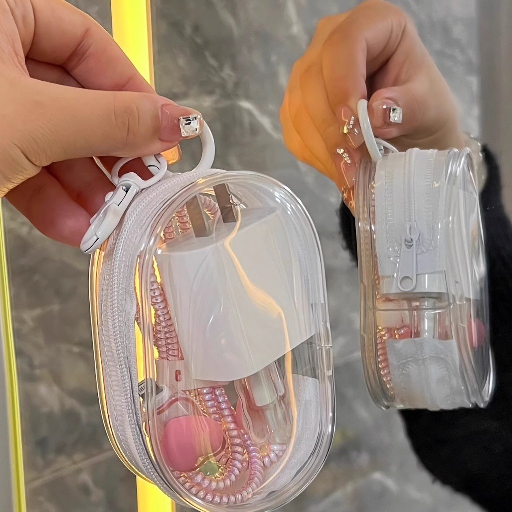 cable management bag,Storage transparent bag, hanging decoration bag ...
