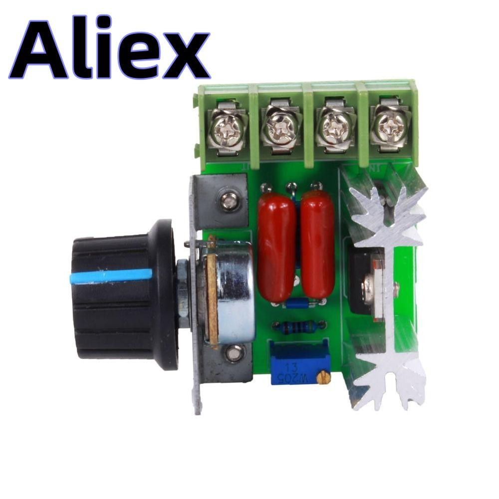 AC 220V 2000W PWM Motor Speed Controller 50-220V Adjustable Dimming ...