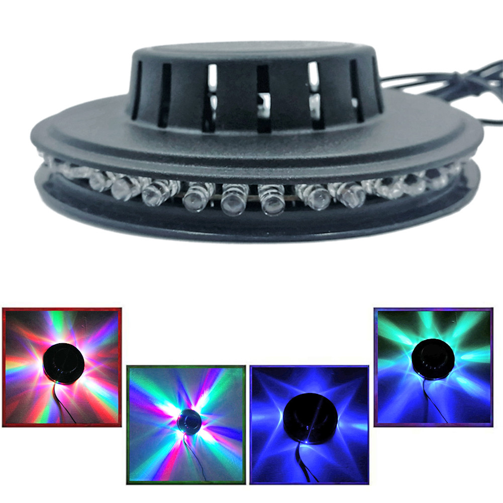 5W USB RGB Sound Activated Rotating Disco Lights LED Ball Party Stage ...
