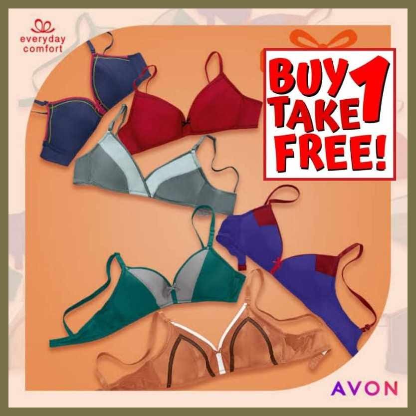 AVON)s$COMFORT^LE$NON^vq$WIRE^Aj$BRA^ye$(BUY^Aq$1^JC$TAKE^X$1 FREE) | Shopee Philippines