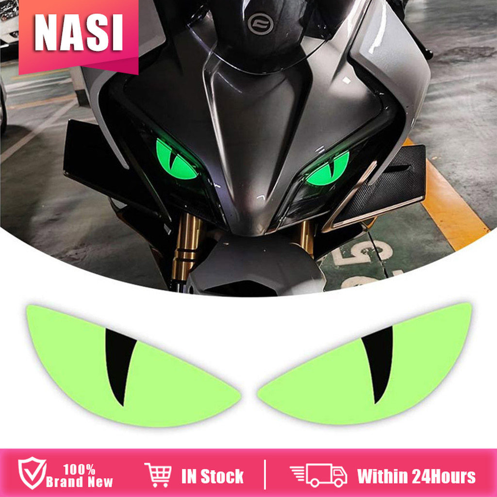 Waterproof Demon Monster Eyes Reflective Warning Sticker Devil Eyes Car ...
