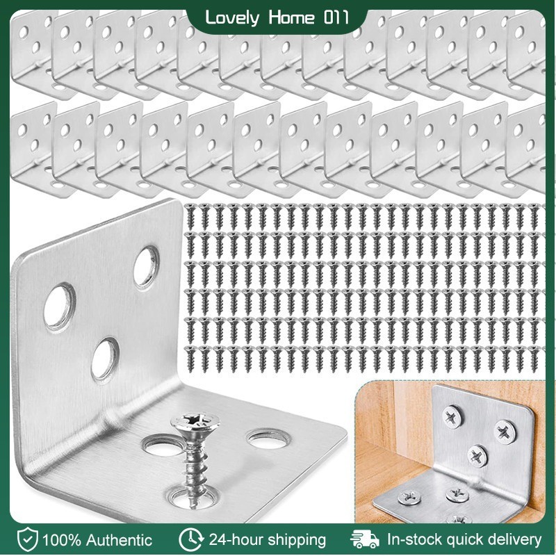 Stainless Steel L-Shaped Corner Code / Shelf Cabinet Table Chair Fixing ...
