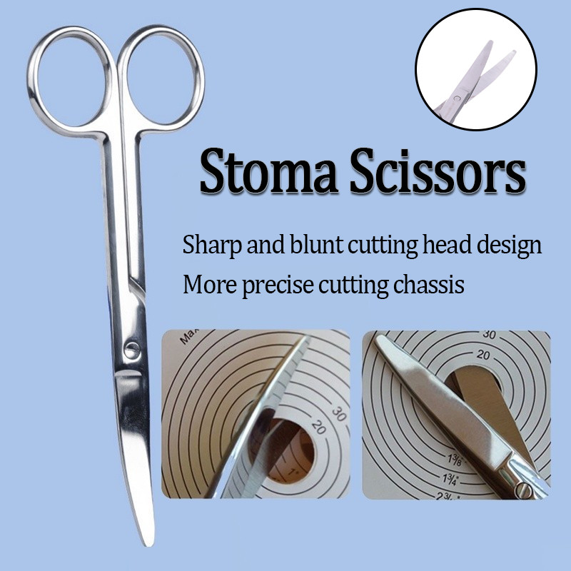 1PC Ostomy Bag Scissors Stoma Care Stainless Steel Scissors Stoma ...
