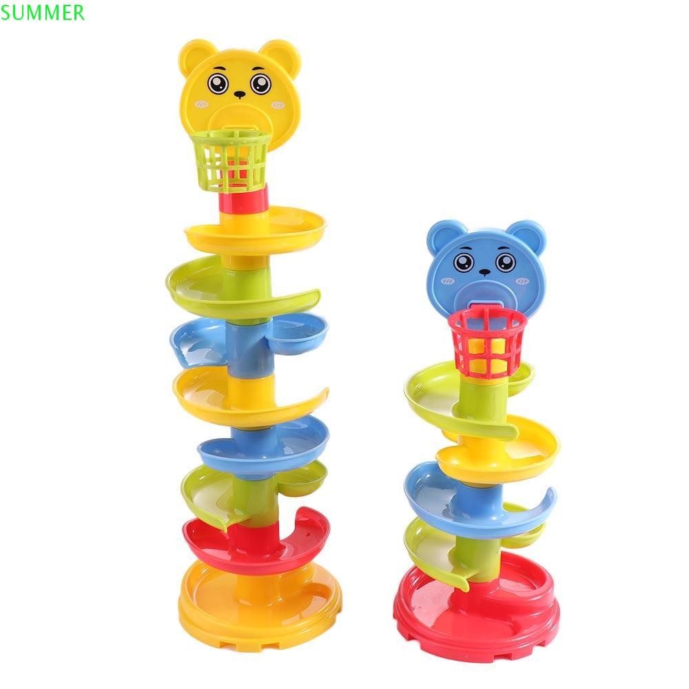 SUMMER Ball Drop Roll Swirling Tower Kids Gift Baby Rotating Track Set ...
