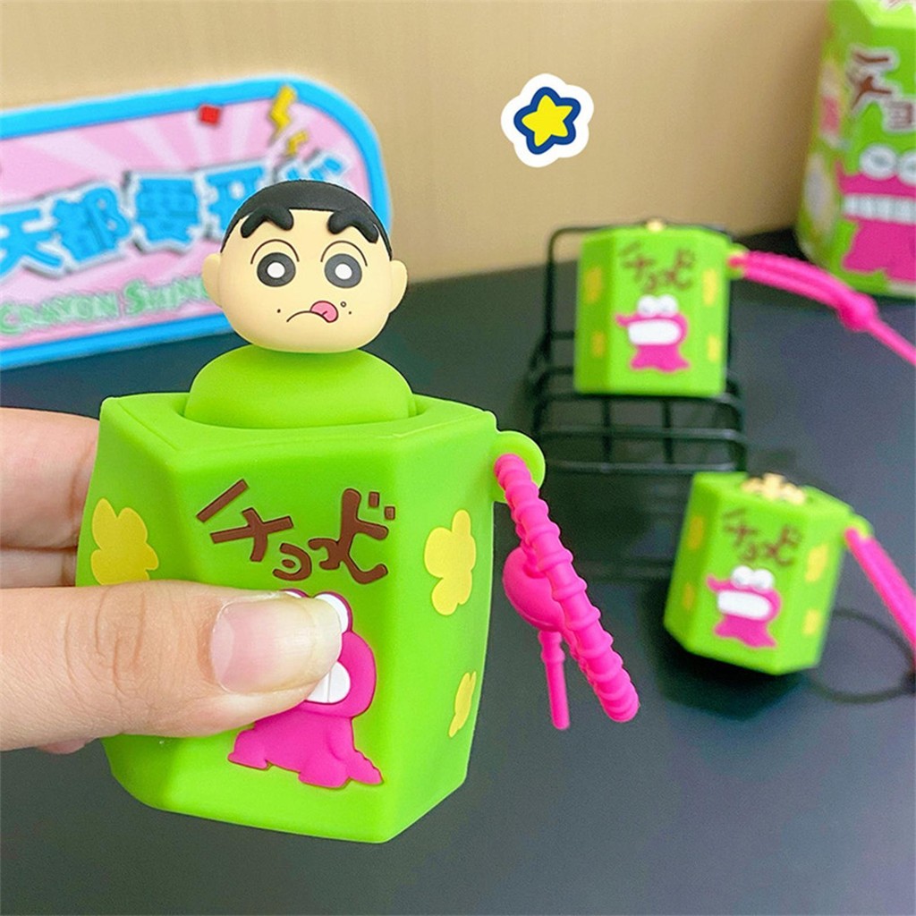 Crayon Shin-chan Snack Box Series Keychain Squeeze Action Shin-chan ...