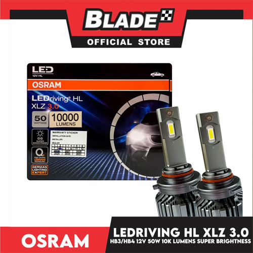Osram LEDriving HL XLZ 3.0 Headlight (HB3/HB4) 6000k 50W 1000lm Cool White | Shopee Philippines