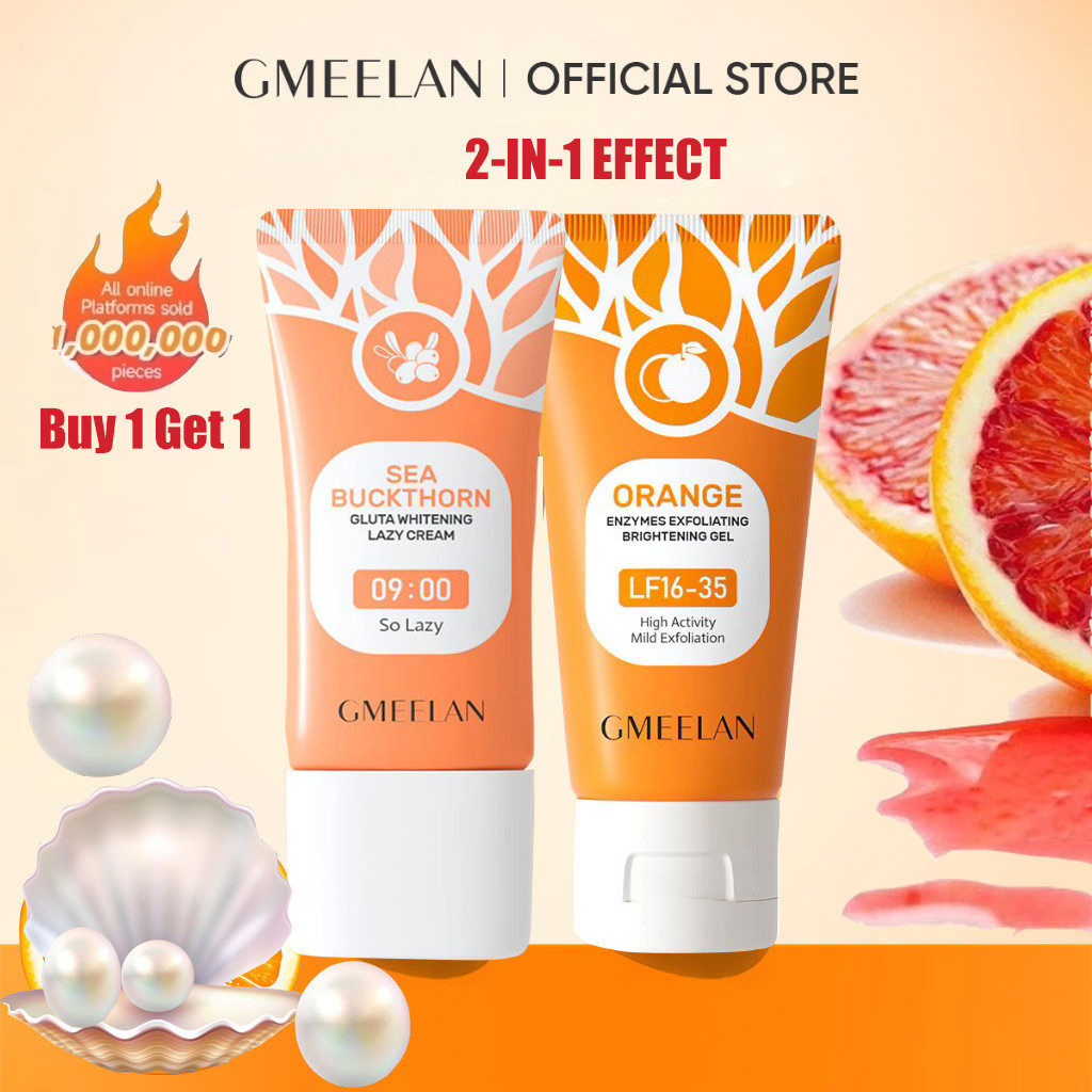 GMEELAN Facial Whitening Set Orange Whitening Peeling Gel Facial ...
