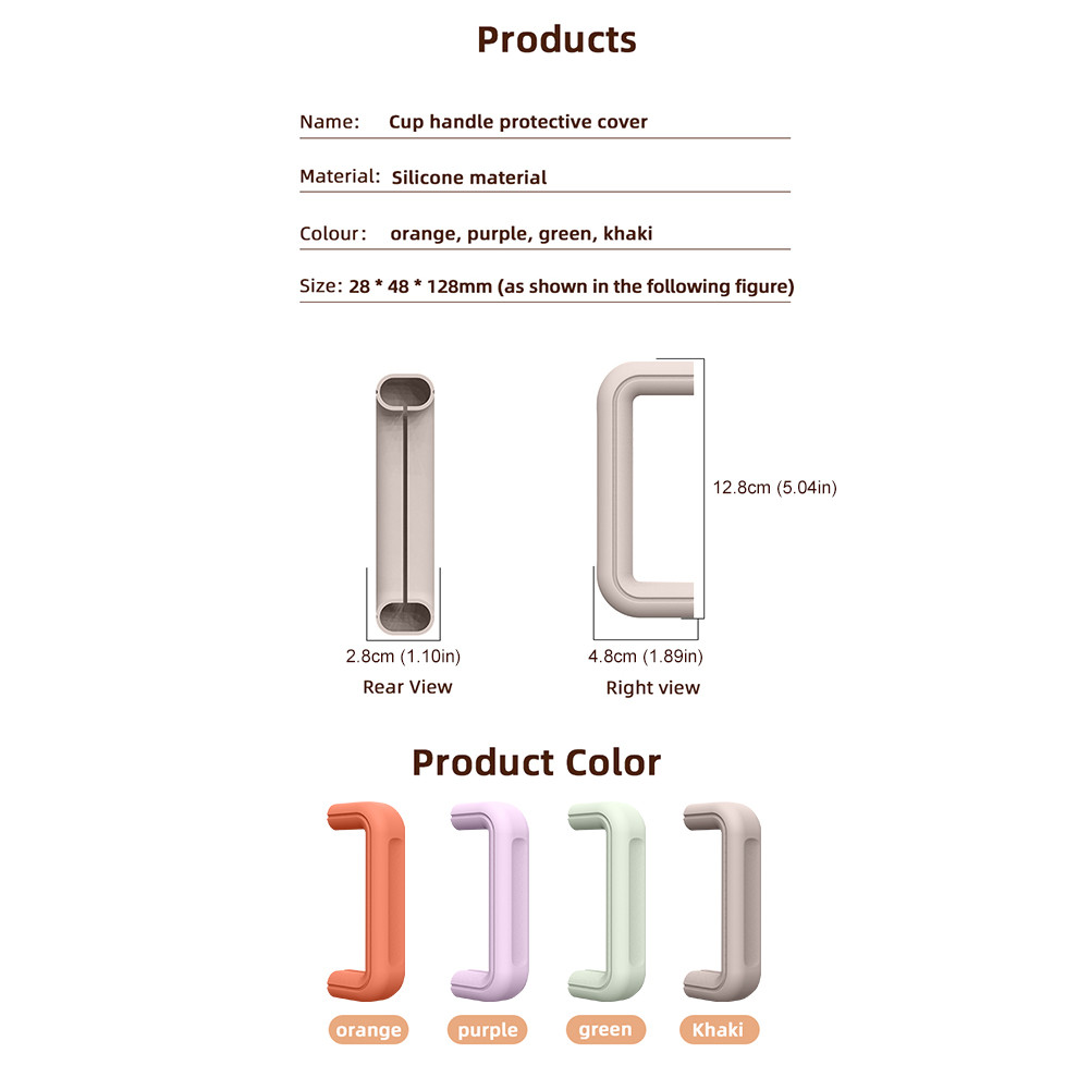 Silicone Handle Protective Cover Non-Slip Handle Sleeve Handle ...