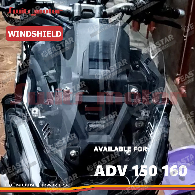 Visor Windshield WITH Windshield Bracket Adv 150 & 160 model Carbu Fang ...
