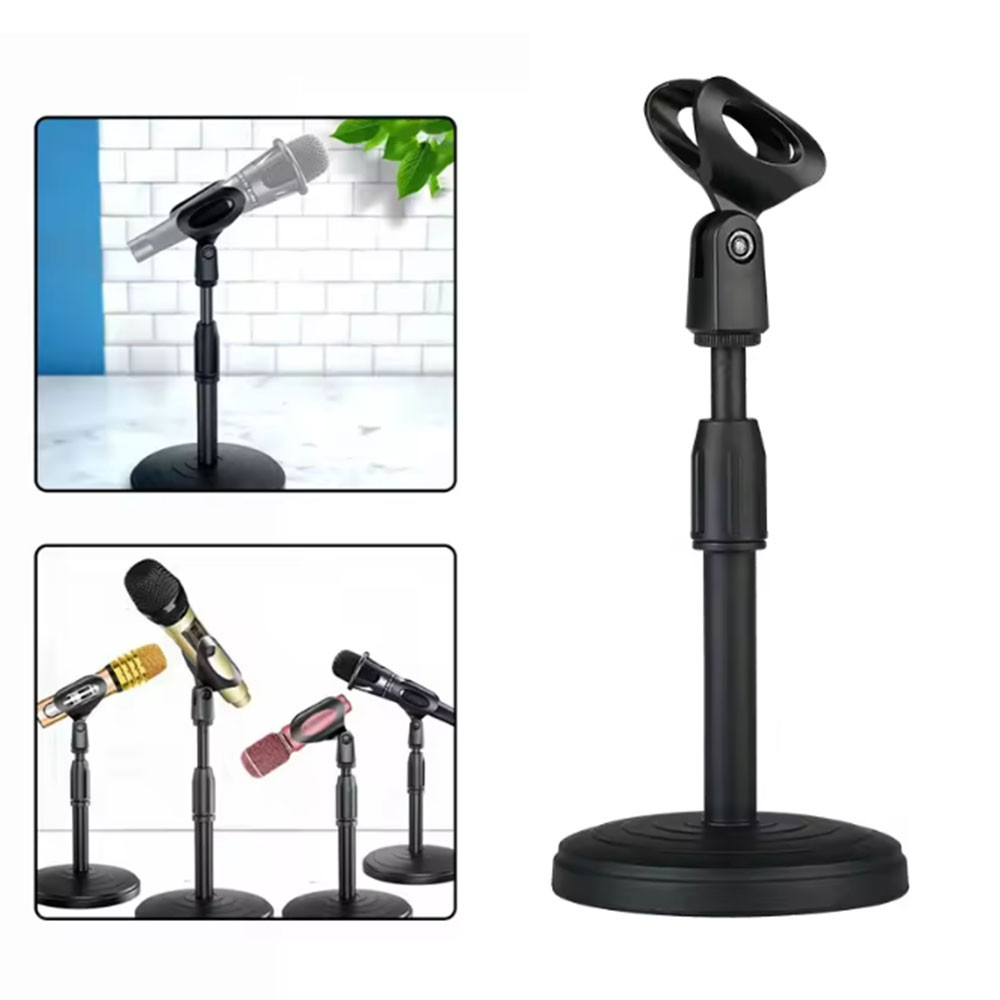 Microphone Stand Desktop Adjustable Lifting and Weighting Disc Base ...