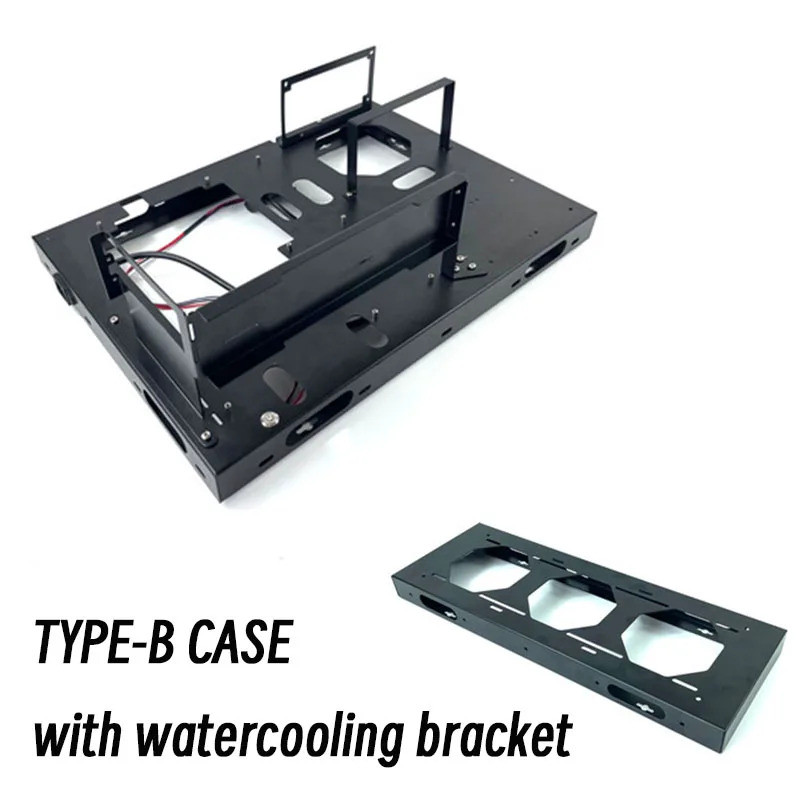 Wall mounted PC chassis Open horizontal watercooling computer chassis ...