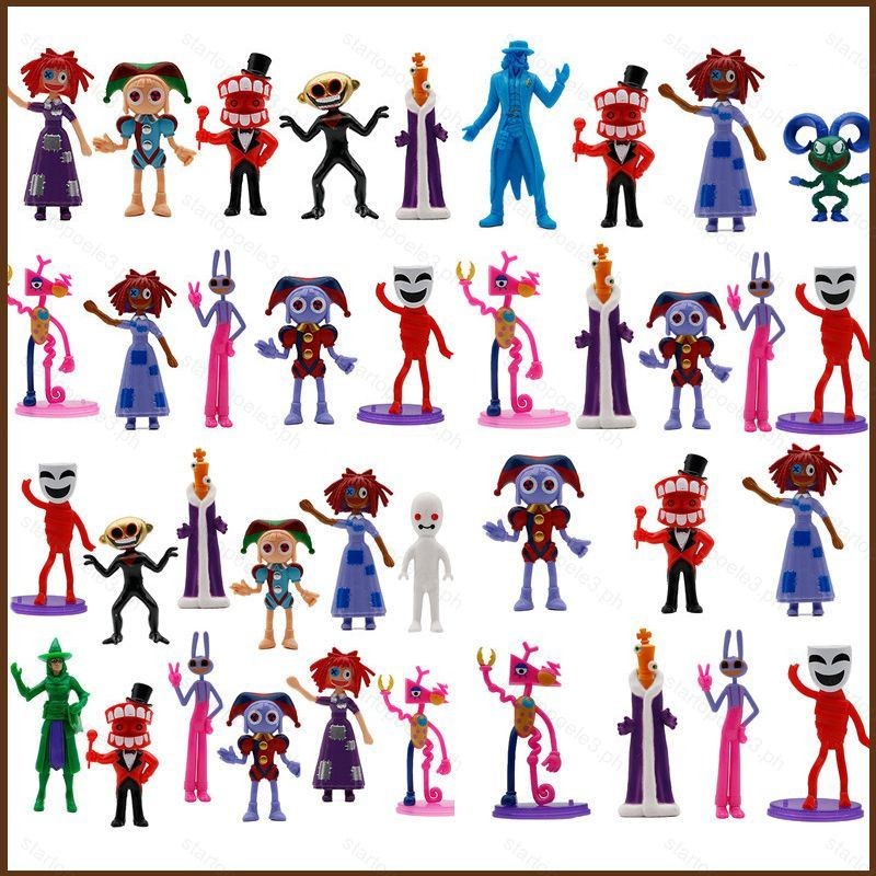 le3 6/8/10/12pcs The Amazing Digital Circus Action Figure Pomni Ragatha ...
