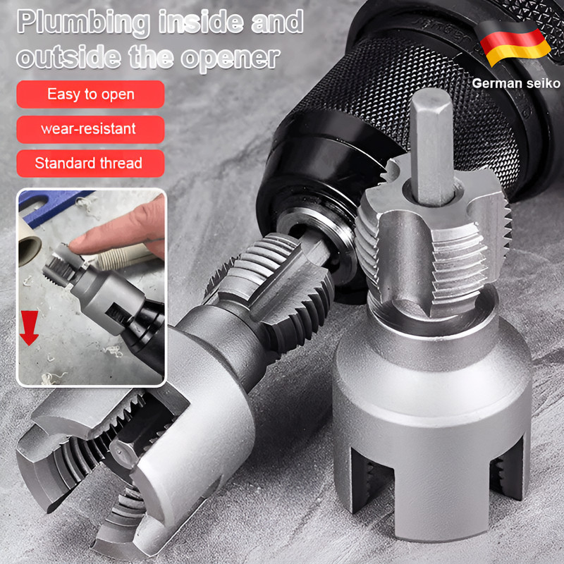 Integrated precision threading drill tool PPR water pipe internal ...