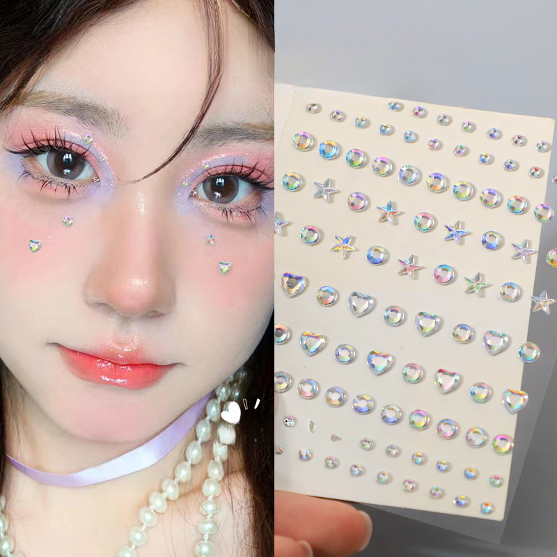 Water Drop Colorful Diamond Stickers Stickers Face Stage Dinner Makeup ...