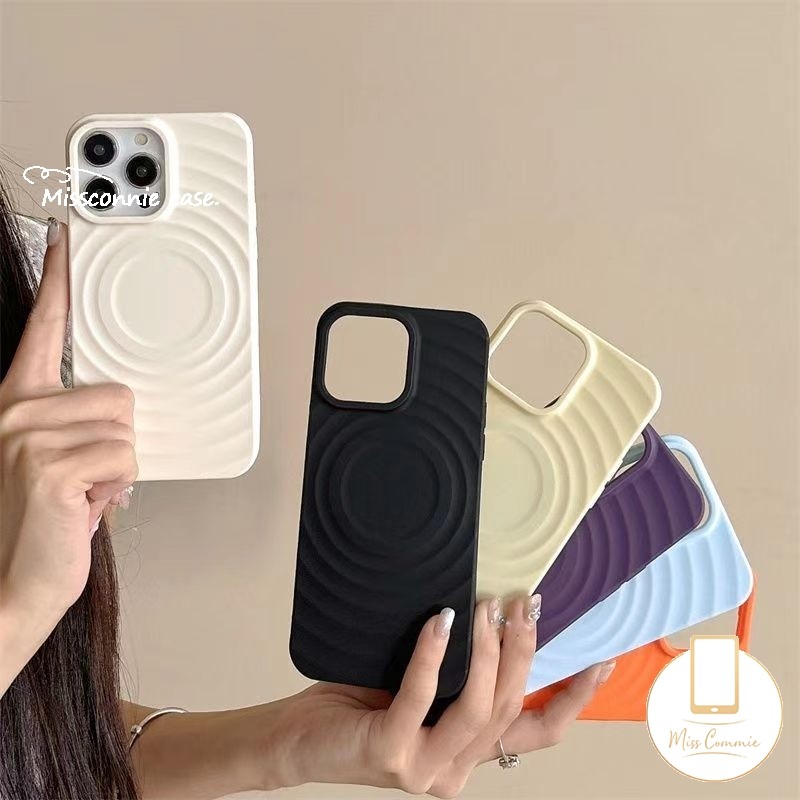 Fashion Macaron Color Luxury Magnetic Charge Case Compatible for IPhone ...