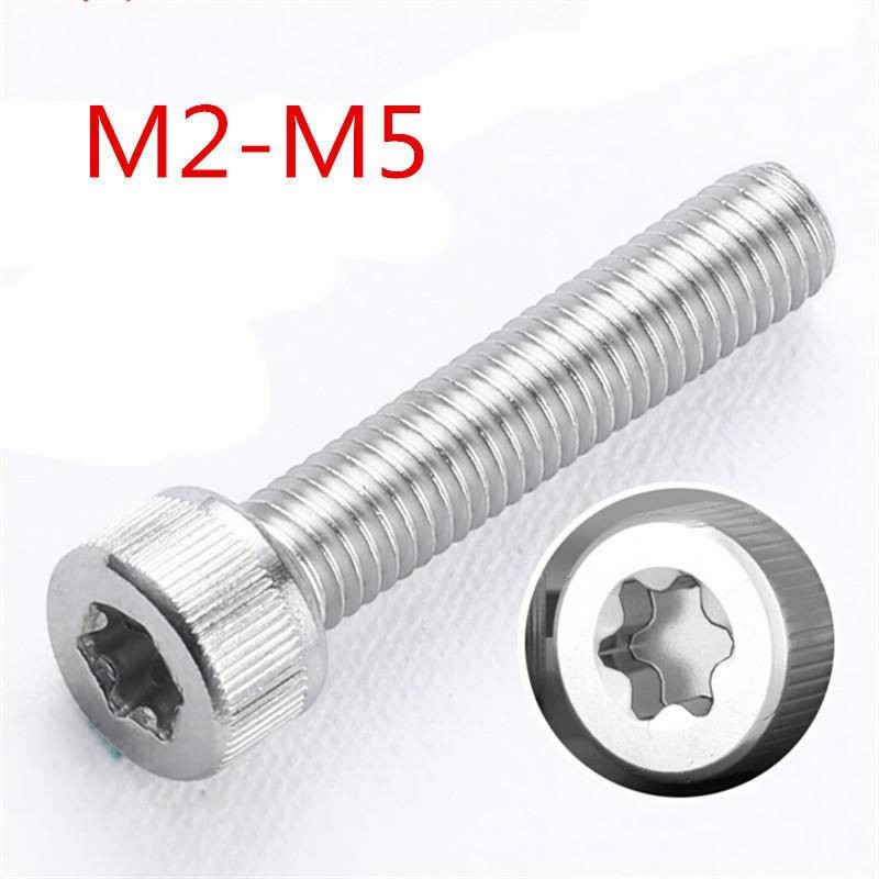 M2-m5 Inner Torx Cup Head Screw 304 Stainless Steel Anti-theft Anti ...