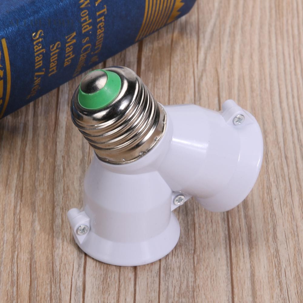 2 in 1 E27 Lamp Socket Splitter Adapter Light Bulb Base Stand Holder [alloetools.ph] | Shopee ...