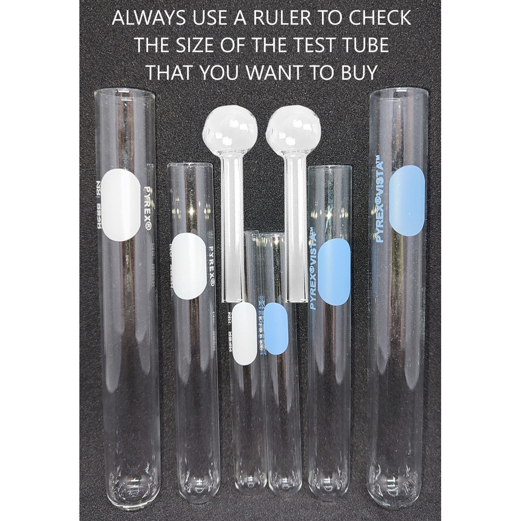 GG+【in stock】Original PYREX Test Tube, Glass, Sold Per Piece | Shopee ...