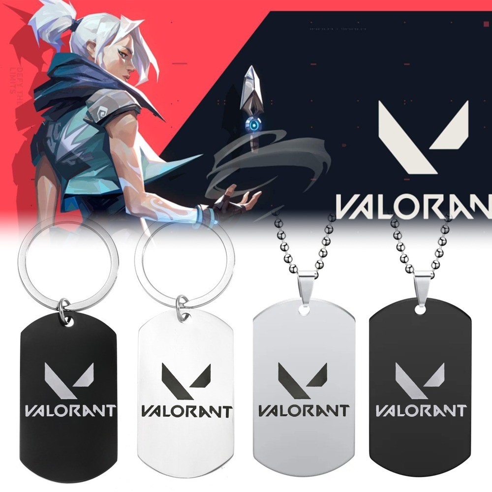 Anime Game VALORANT Keychains Project A Titanium Steel Pendant ...